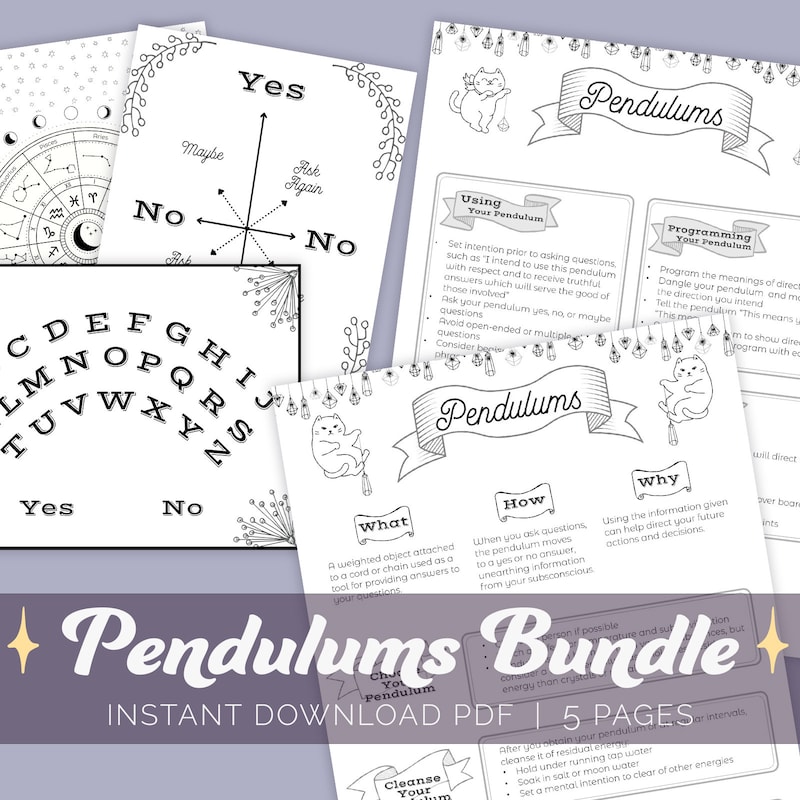 Pendulum Board Printable - Etsy