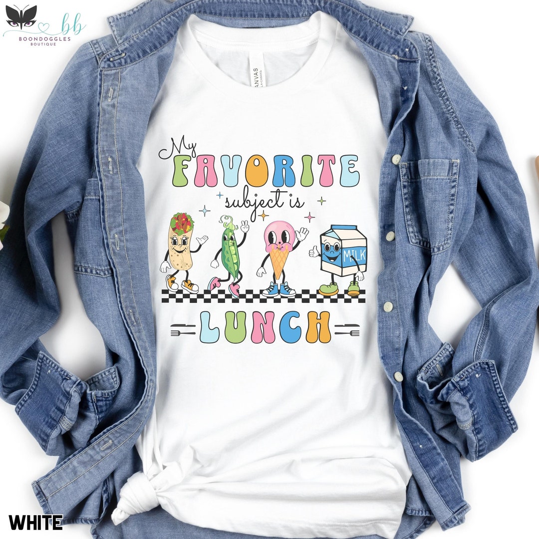 Retro Lunch Lady T-shirt: Funny School Graphic Tee - Etsy