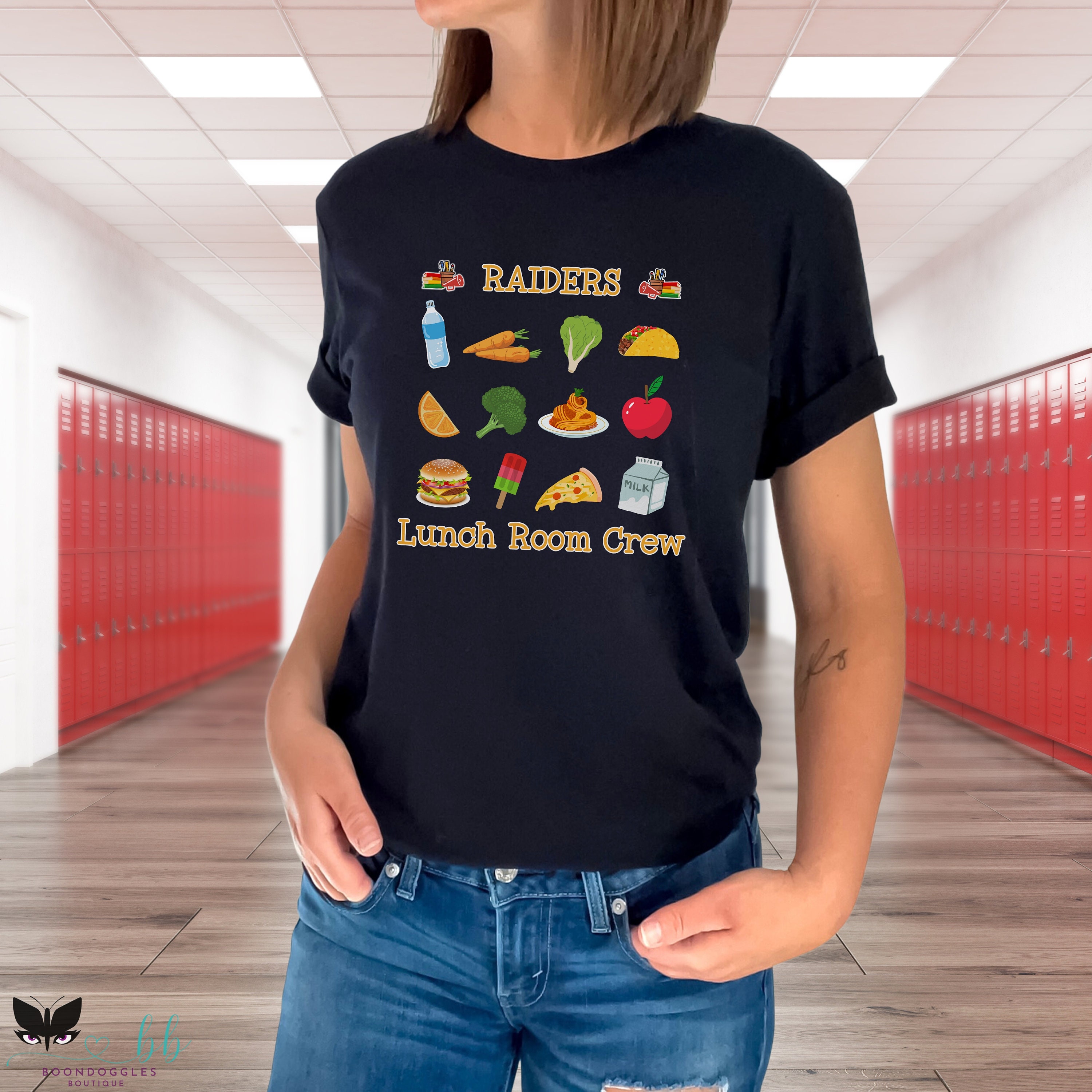 Lunch Crew Tshirt Personalized Mascot Lunch Squad Shirt School Lunch ...