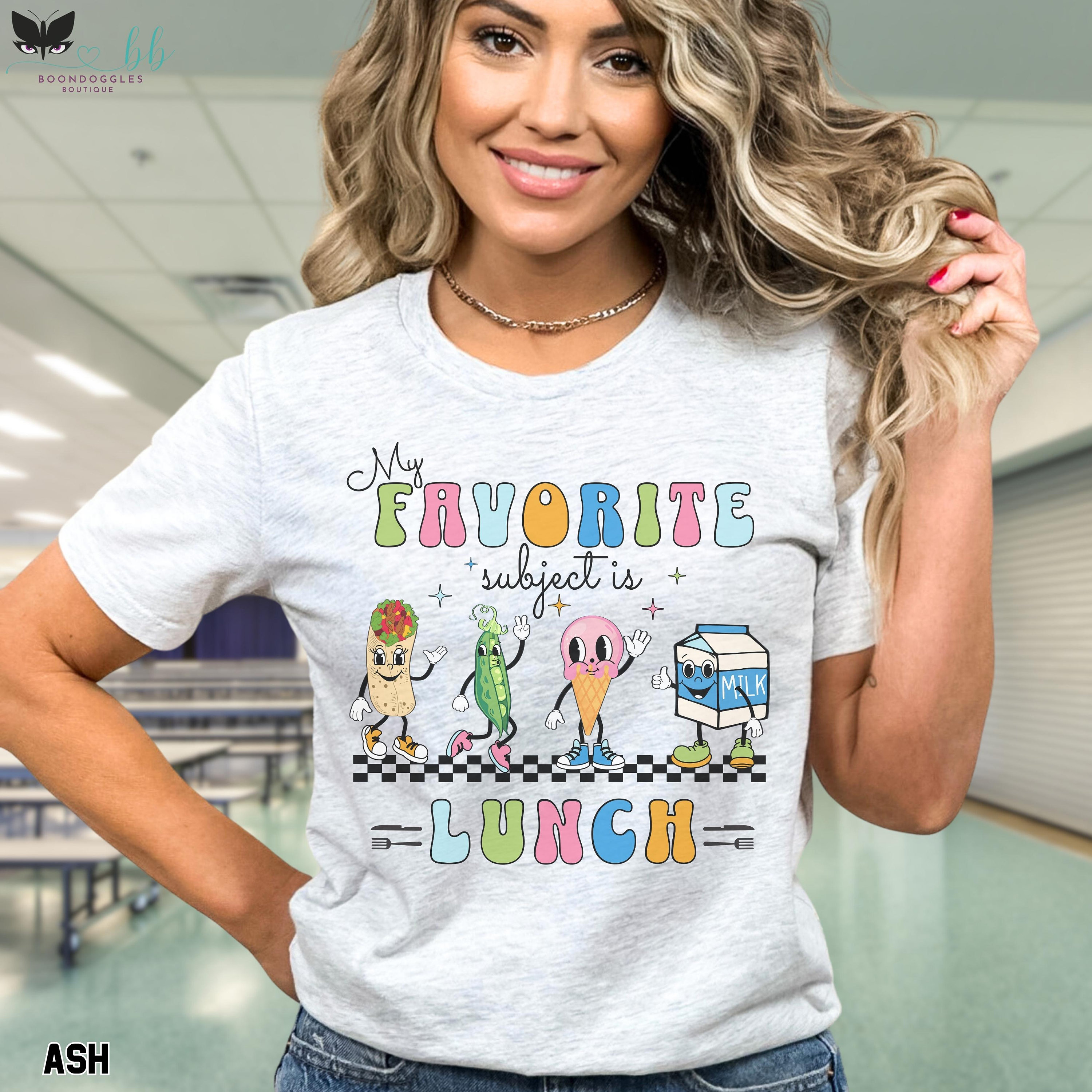 Lunch Lady Shirt, Lunch Lady Gifts, Cute School Tshirt, Retro Lunch ...