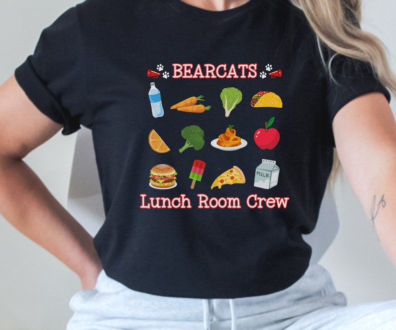 Lunch Crew Tshirt Personalized Mascot Lunch Squad Shirt School Lunch ...