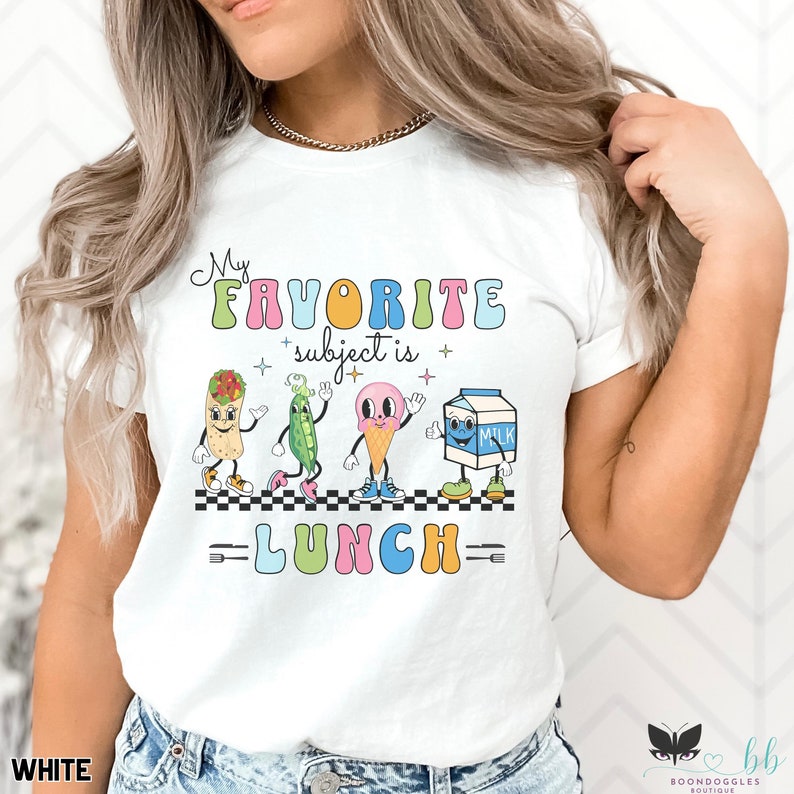 Lunch Lady Shirt, Lunch Lady Gifts, Cute School Tshirt, Retro Lunch ...