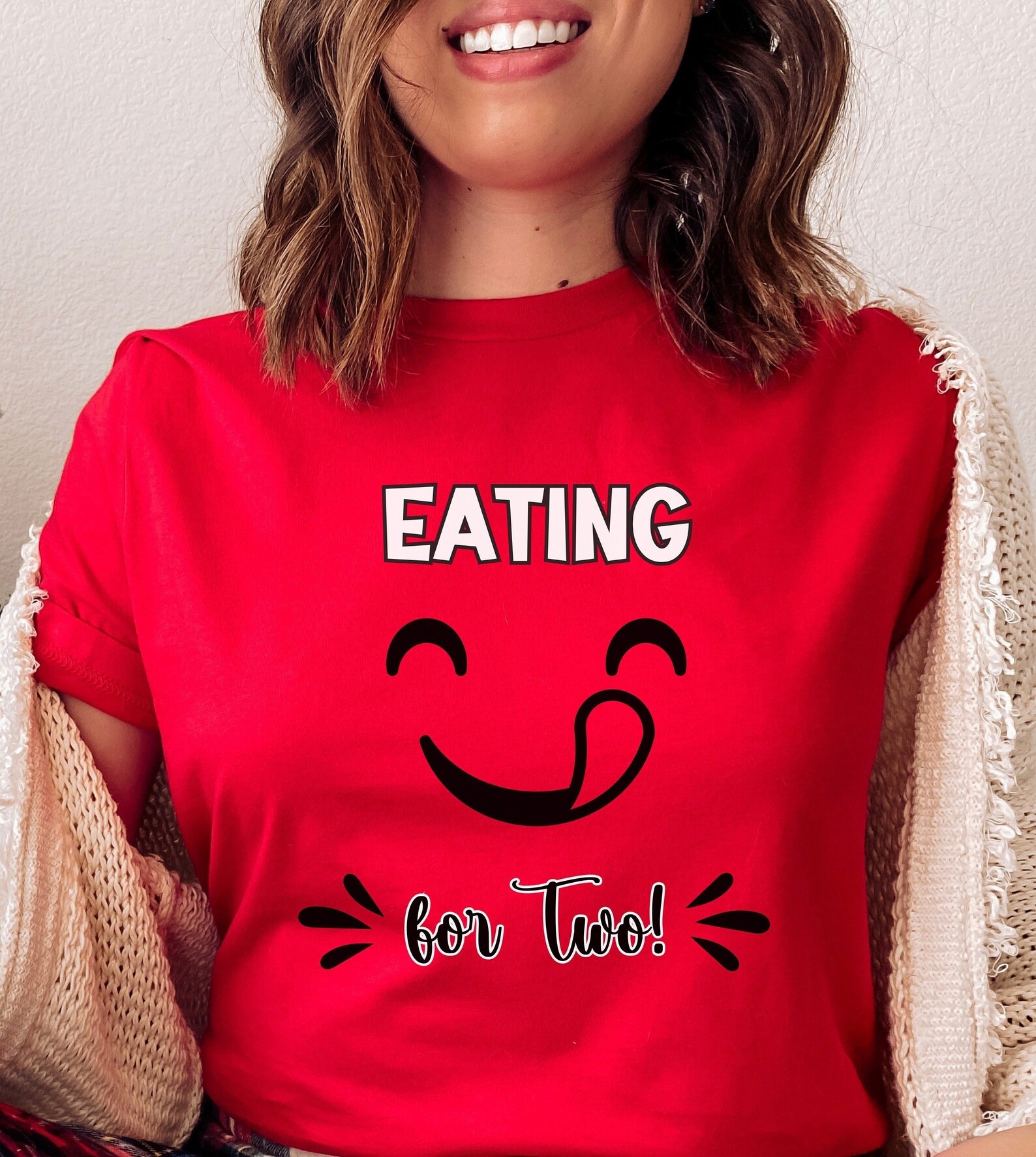Funny Pregnancy Tee Shirt Mom to Be Shirt for New Moms Funny Eating for ...
