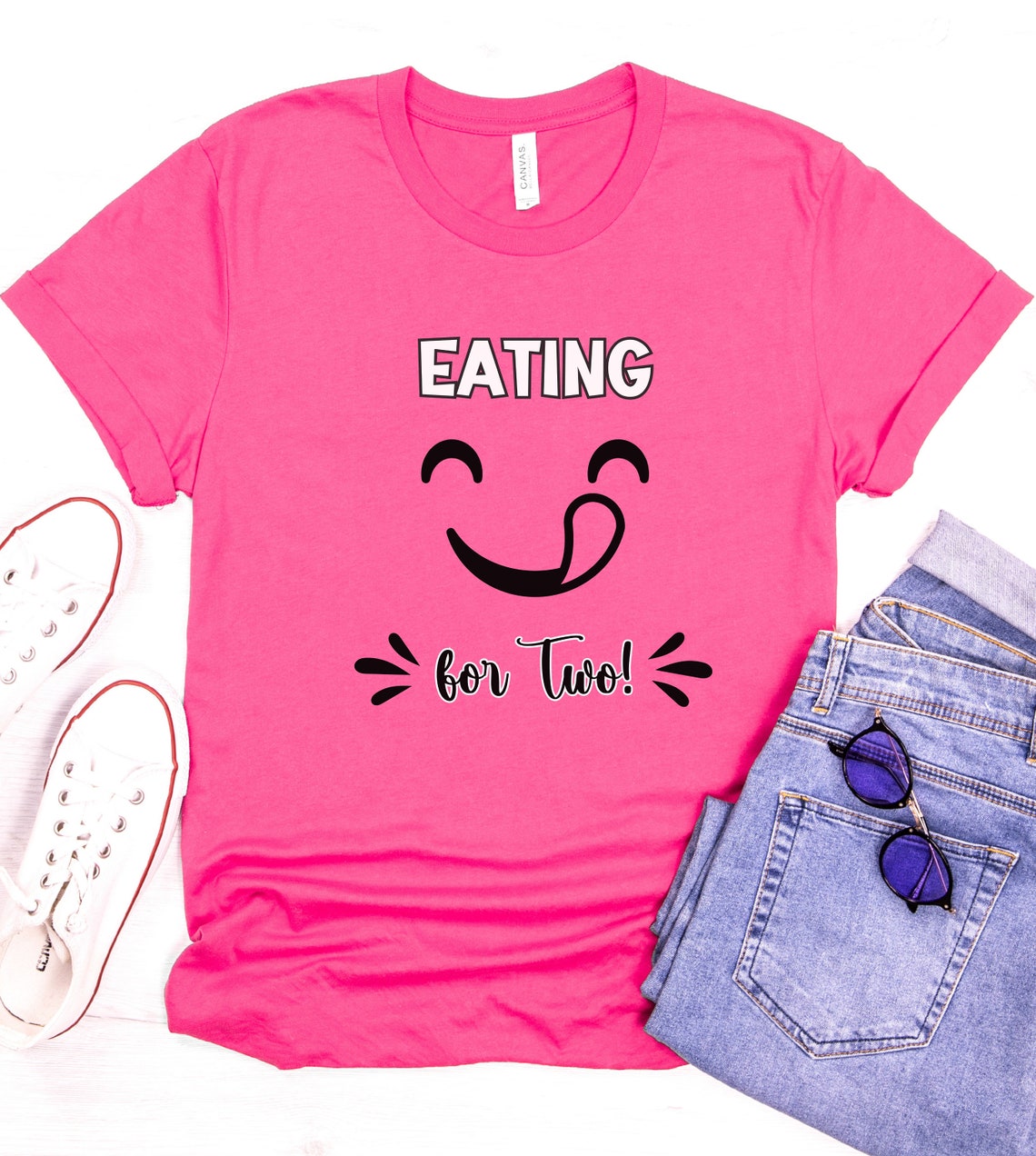Funny Pregnancy Tee Shirt Mom to Be Shirt for New Moms Funny Eating for ...