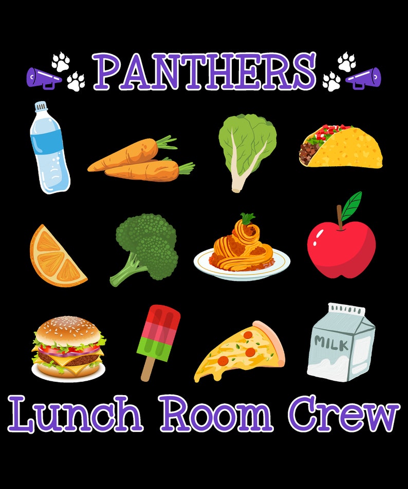 Lunch Crew Tshirt Personalized Mascot Lunch Squad Shirt School Lunch ...