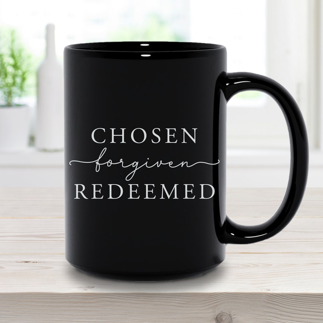 Black Coffee Mug With Inspirational Quote Mug Gift for Christian Phrase ...