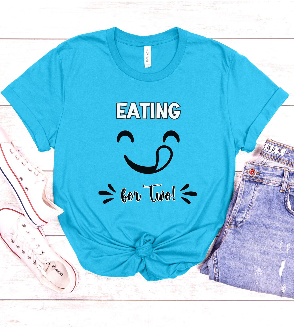 Funny Pregnancy Tee Shirt Mom to Be Shirt for New Moms Funny Eating for ...