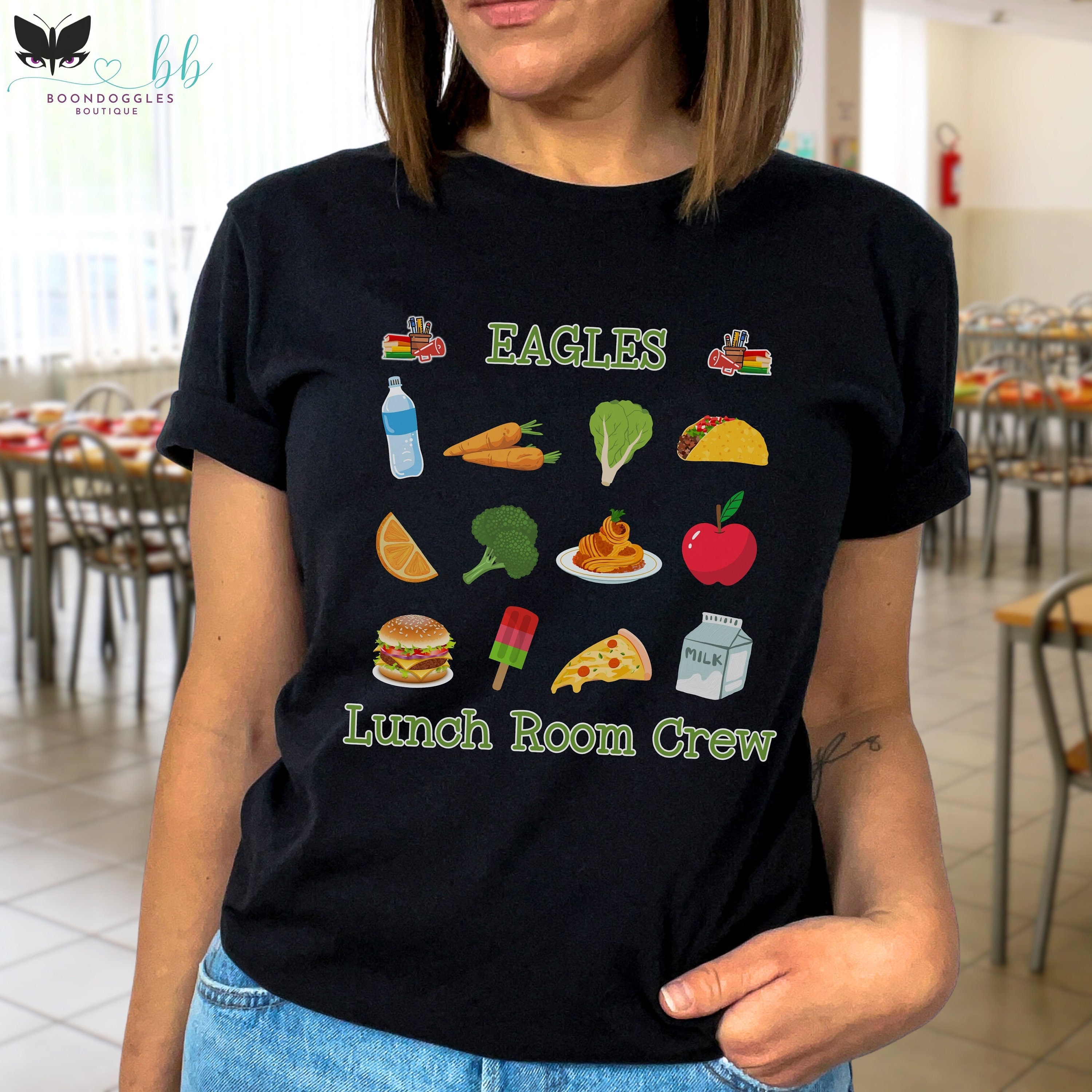 Lunch Crew Tshirt Personalized Mascot Lunch Squad Shirt School Lunch ...
