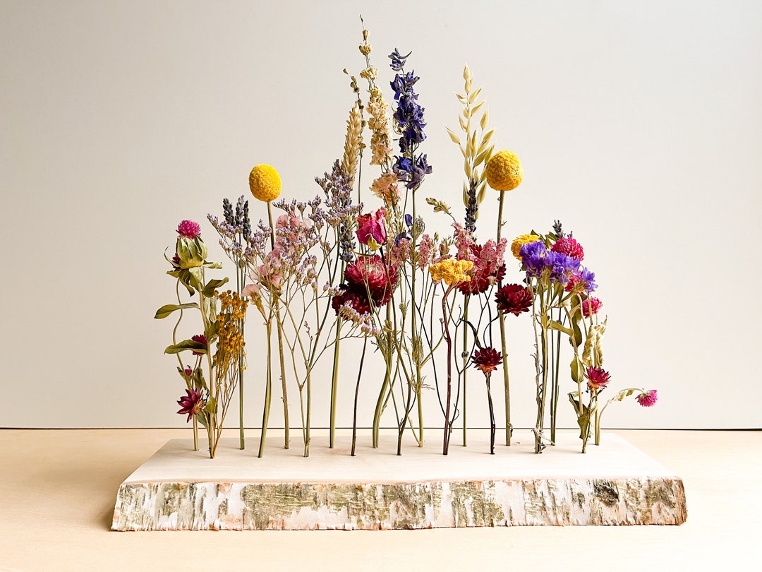 Flowerboard colorful Flower Meadow Dried Flowers, Spring Decoration ...
