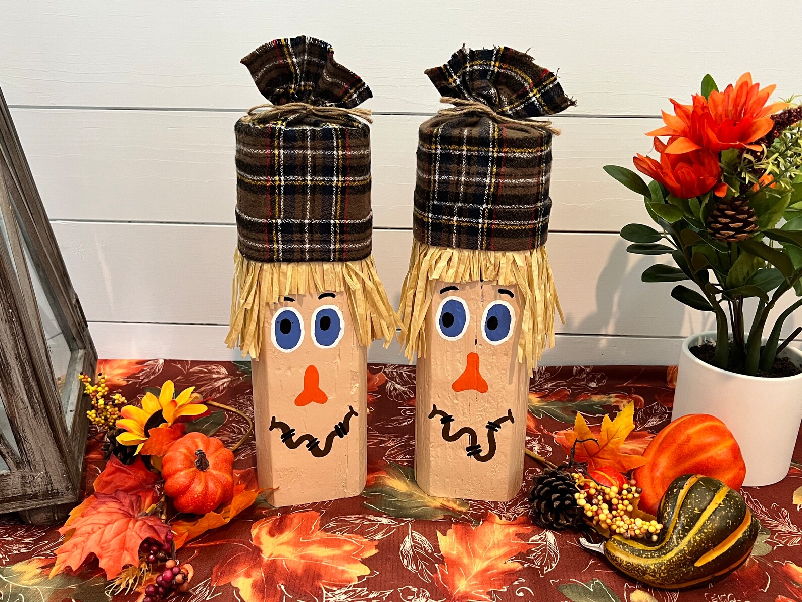 Scarecrow Character Blocks for FALL, Autumn, Thanksgiving, or Halloween ...