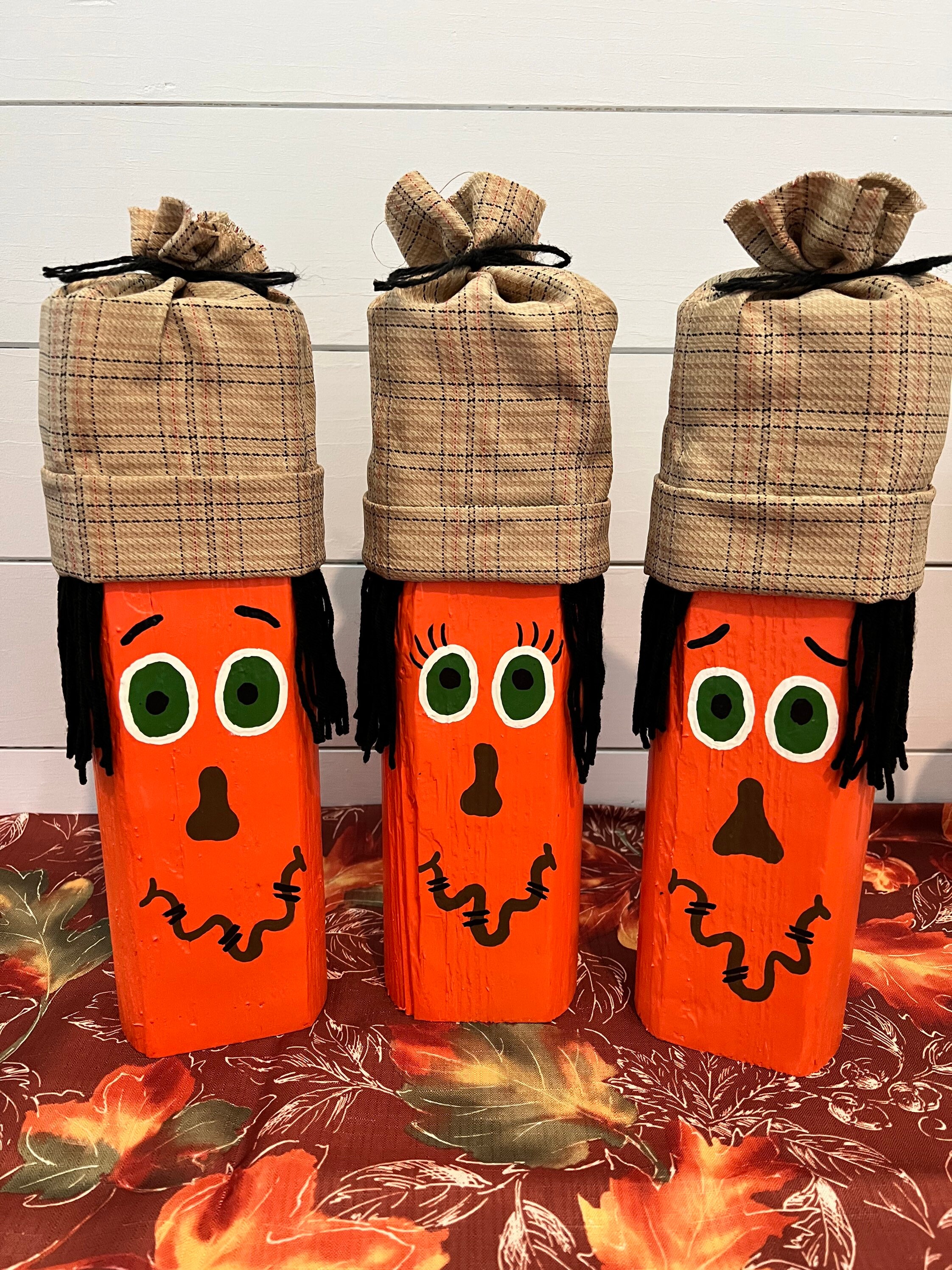 Scarecrow Character Blocks for FALL, Autumn, Thanksgiving, or Halloween ...