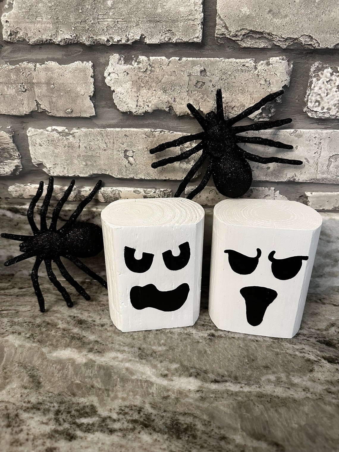 Halloween Wood Block Characters - Etsy