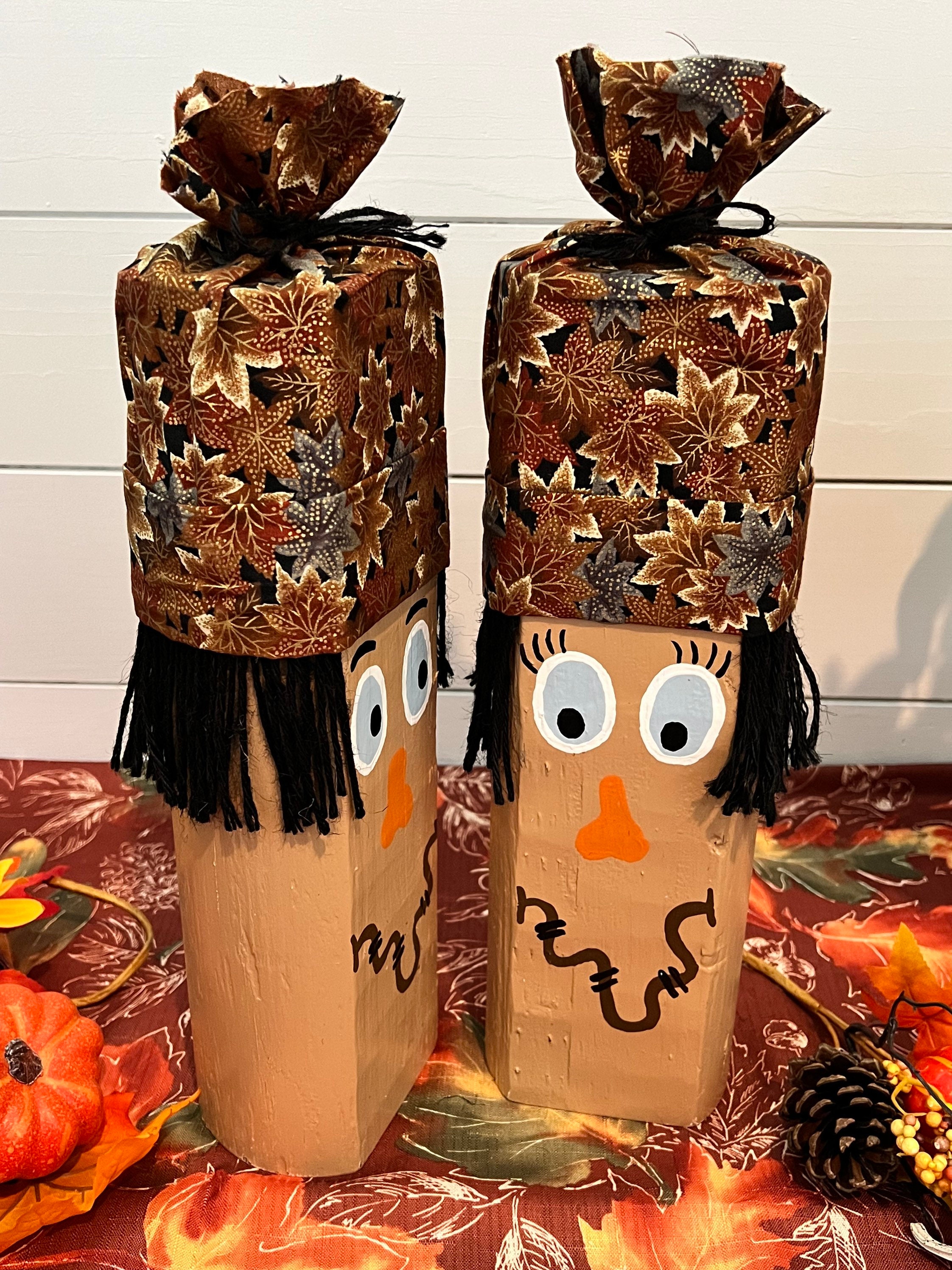 Scarecrow Character Blocks for FALL, Autumn, Thanksgiving, or Halloween ...