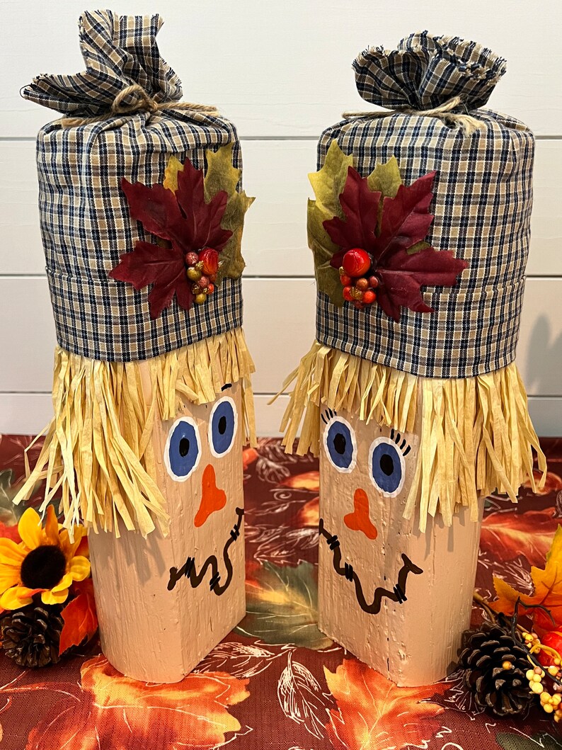 Scarecrow Character Blocks for FALL, Autumn, Thanksgiving, or Halloween ...