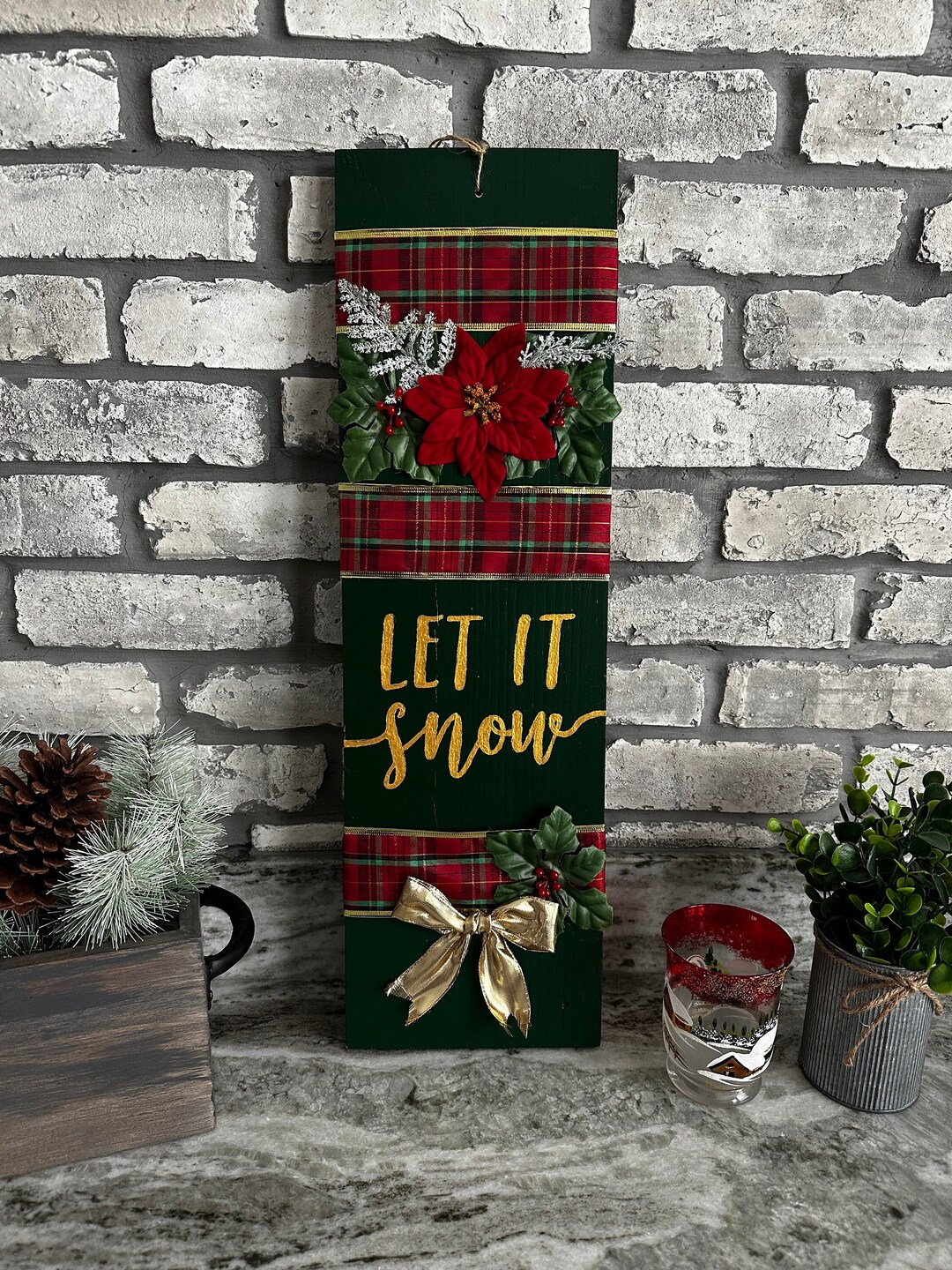 Wood Holiday Sign for Front Porch or Door Hanging - Etsy
