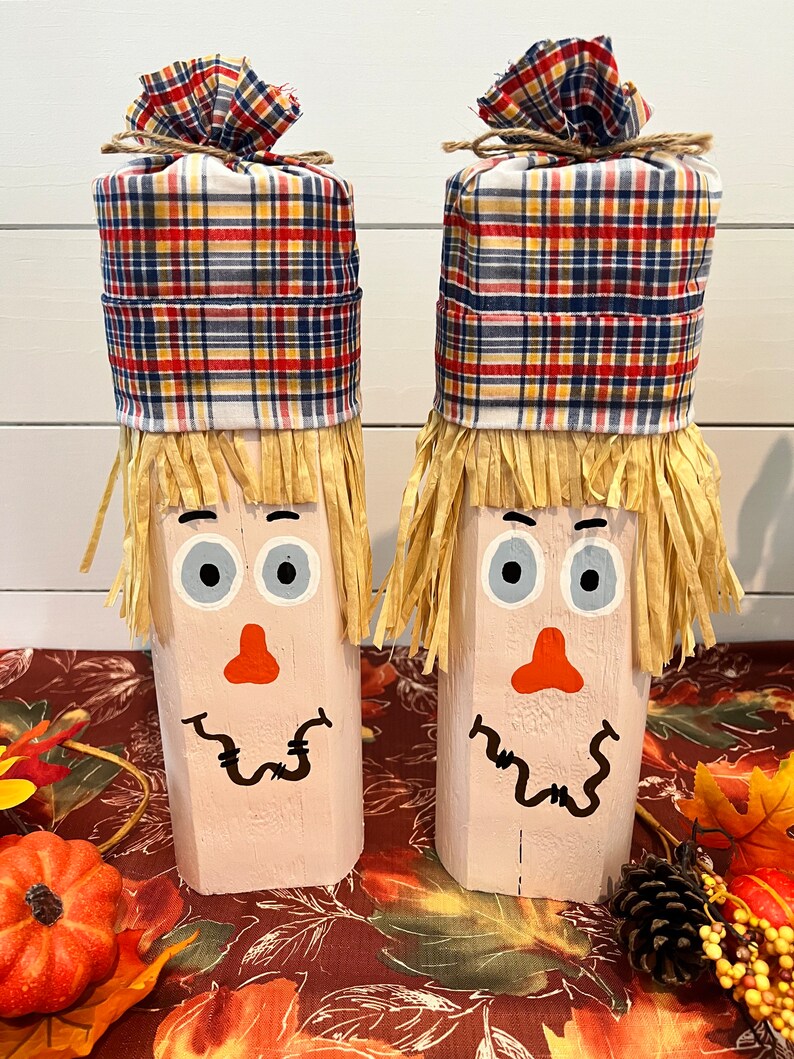 Scarecrow Character Blocks for FALL, Autumn, Thanksgiving, or Halloween ...