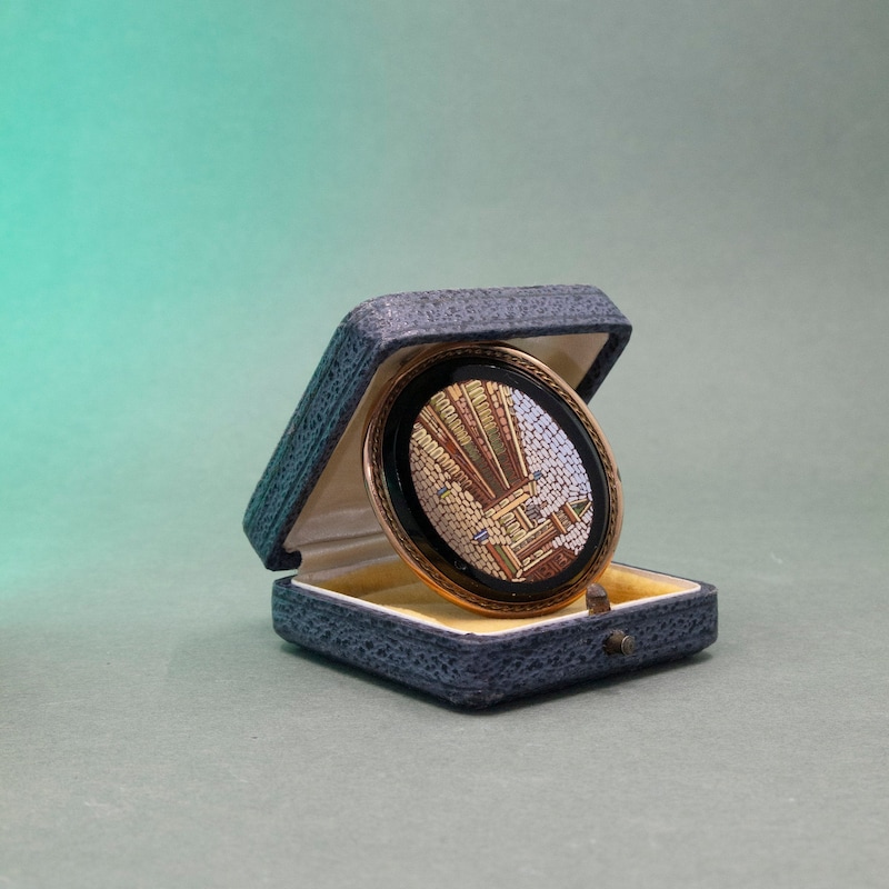 Micro Mosaic Brooch - Etsy