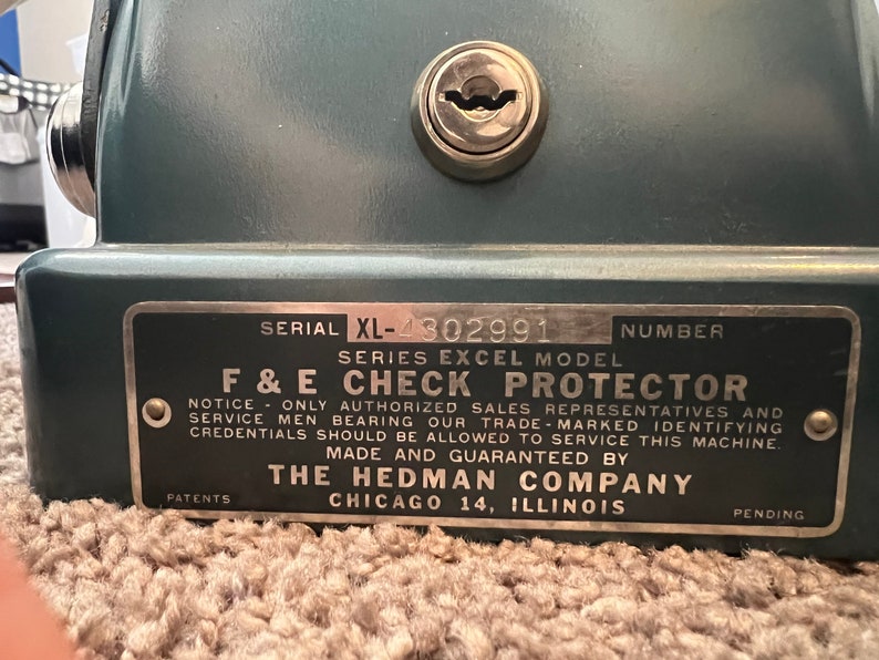Vintage F&E Check Protector - Etsy