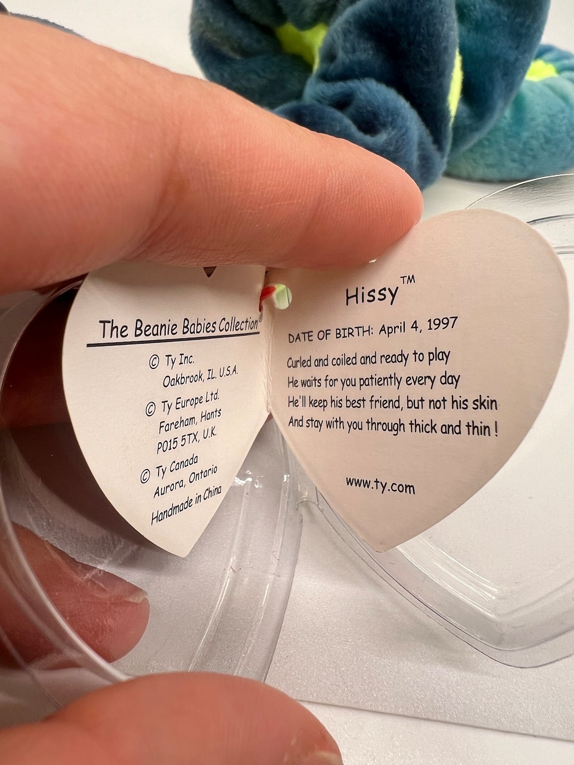 Vintage “hissy” the Snake TY - Etsy