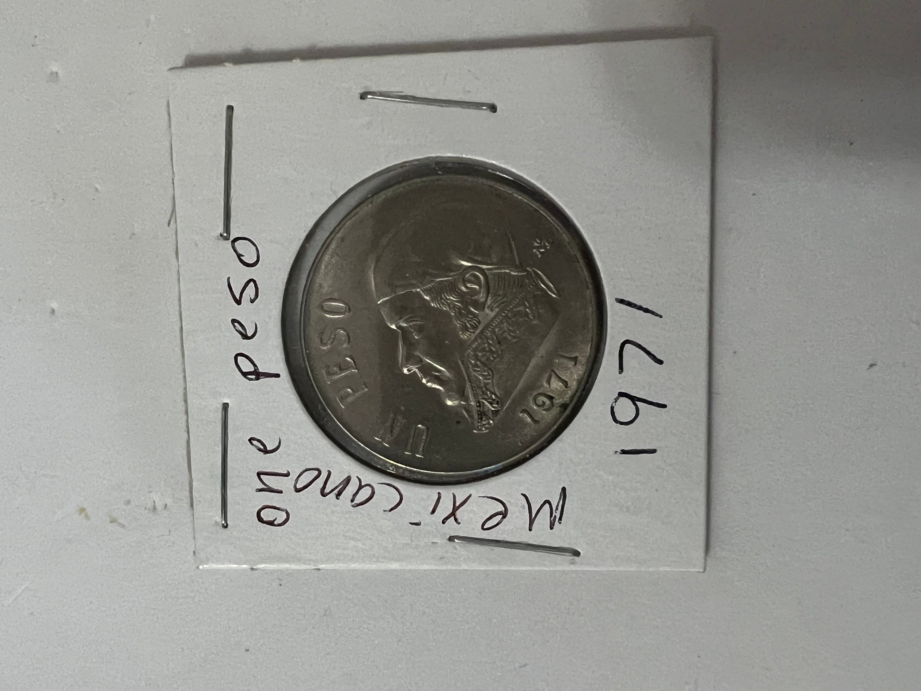 Vintage 1971 Mexican One Peso Coin - Etsy