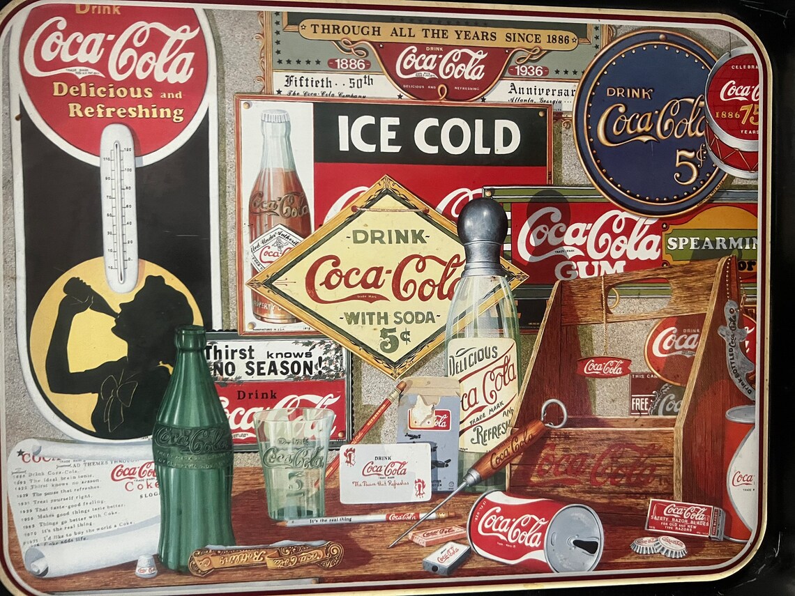 Vintage “through the Years” Coke Tray - Etsy