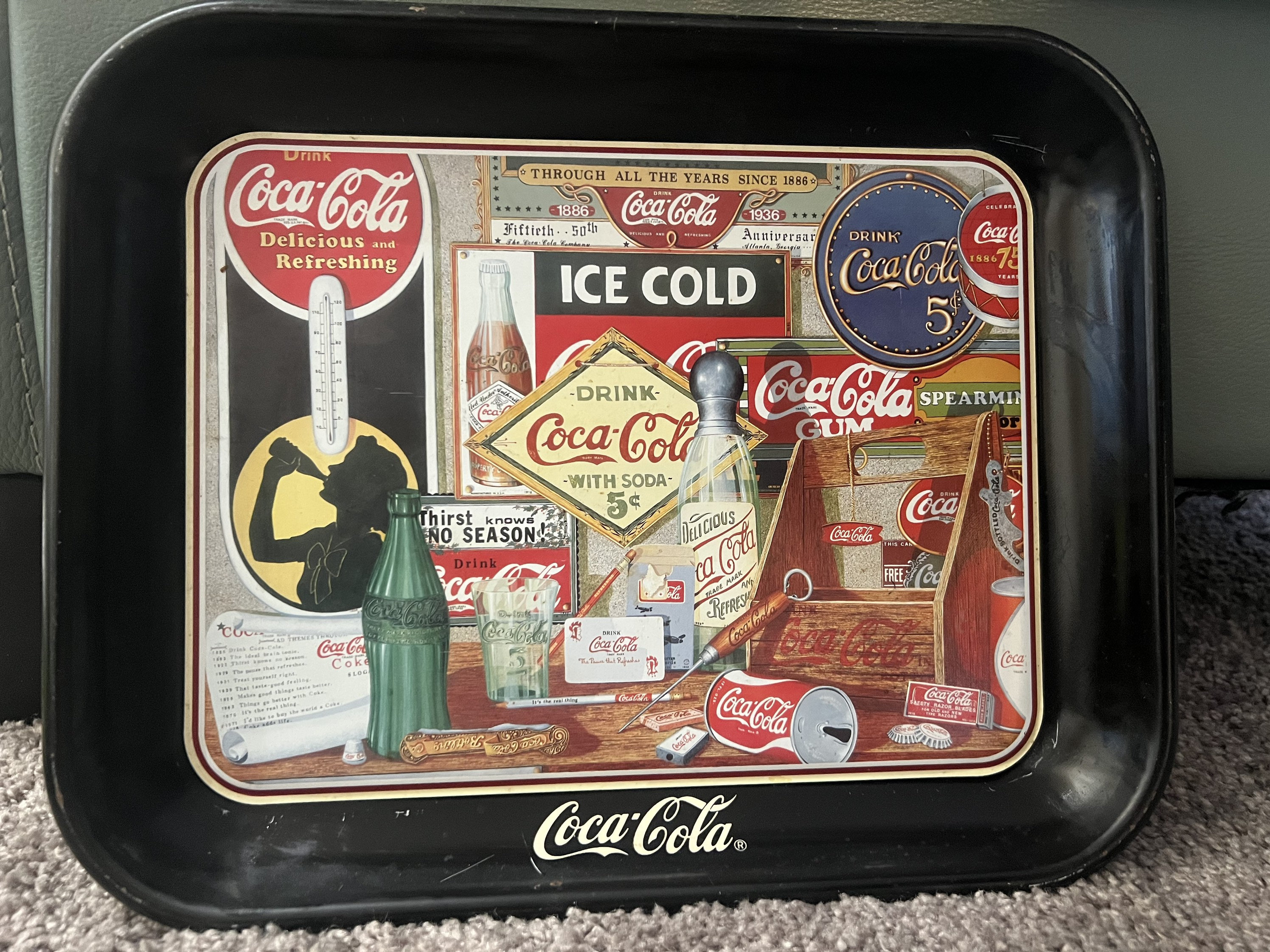 Vintage “through the Years” Coke Tray - Etsy
