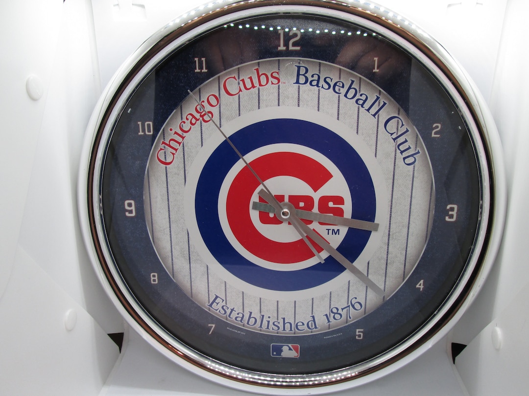 Collectible Chicago Cubs Quartz Clock, by Wincraft/mlbp 2012 - Etsy