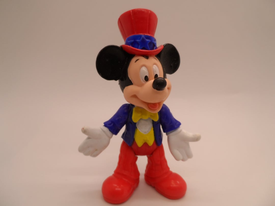 Vintage Mickey Mouse Disney PVC "applause" Figurine, Movable Arms, Legs ...