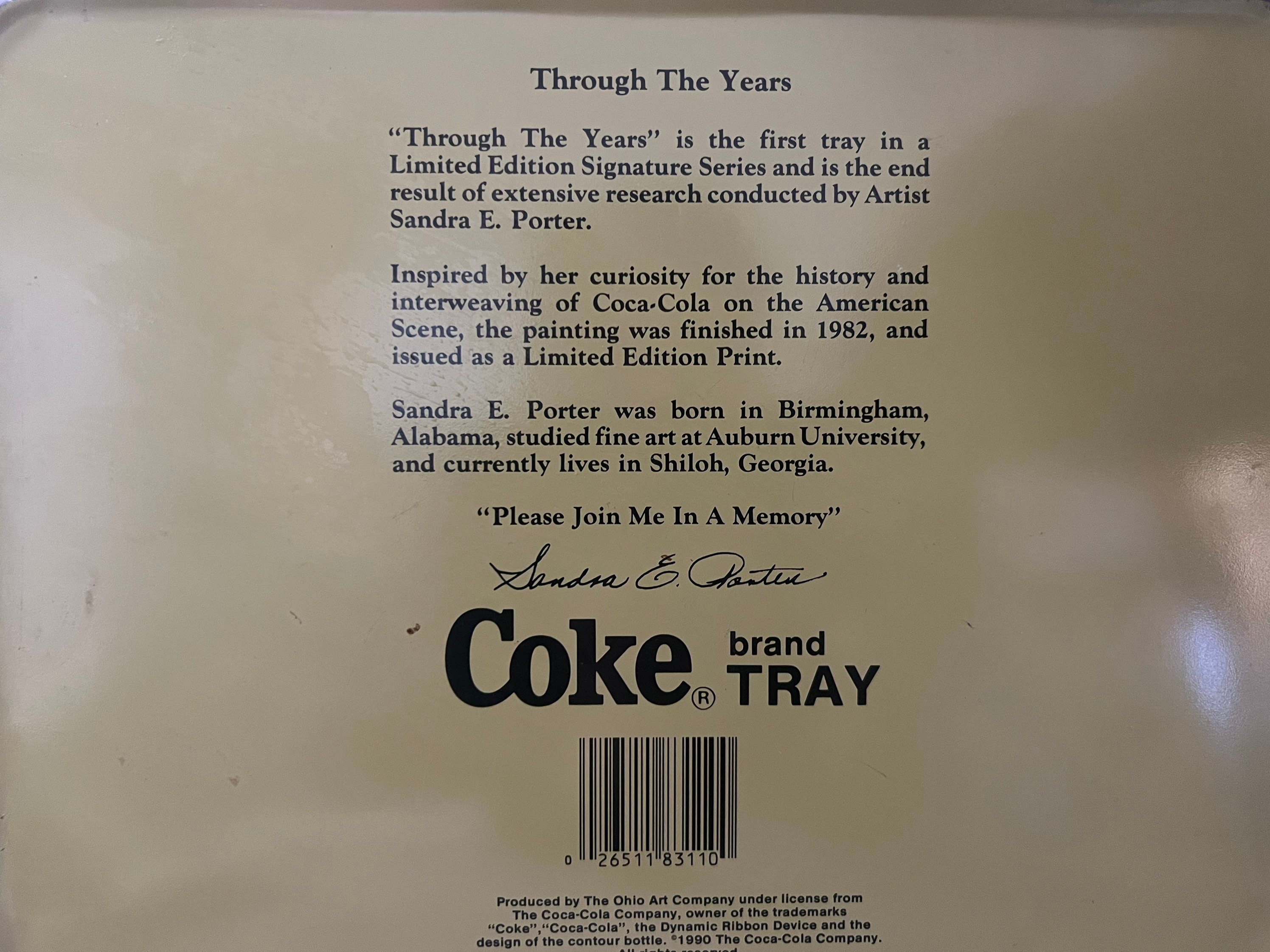 Vintage “through the Years” Coke Tray - Etsy