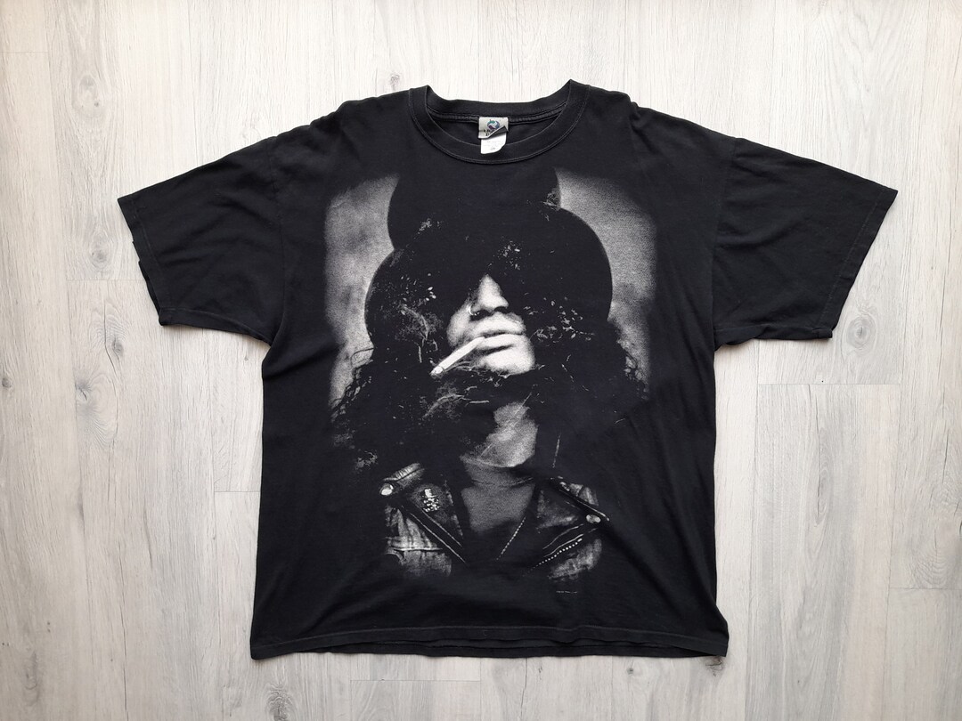 Vintage 2004 Liquid Blue Slash Guns N Roses Black T Shirt Size Adult ...