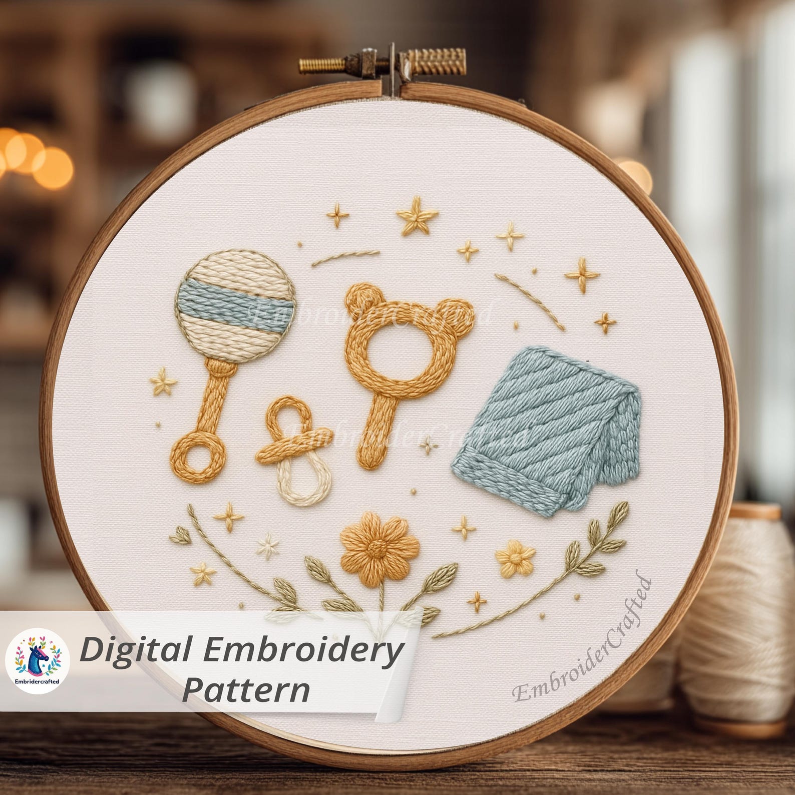 Newborn Baby Embroidery Pattern Designs Bundle: Children Gifts, Nursery ...