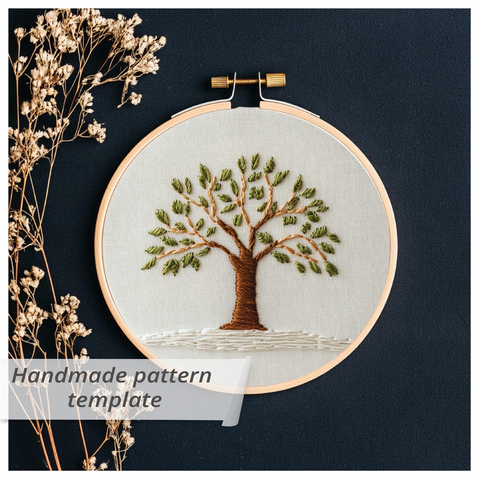 Tree Embroidery Designs. Tree Embroidery Pattern Tamplate for Handmade ...