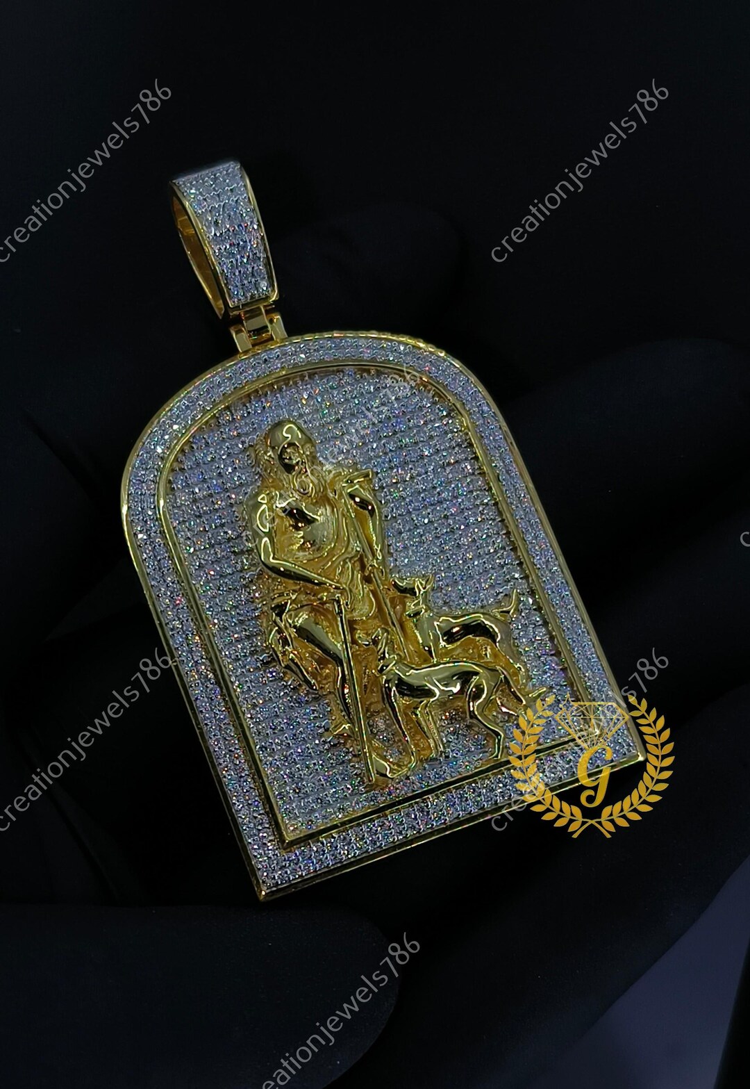 Heaven Gate Patron Saint Christopher Charm Pendant Test Passer ...