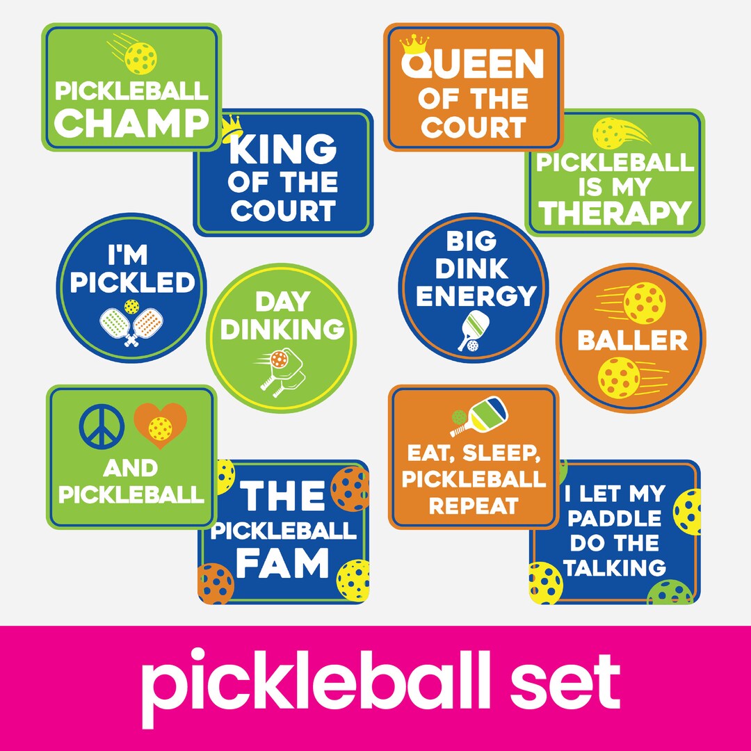 Pickleball Party Props - Photo Booth Props - Etsy