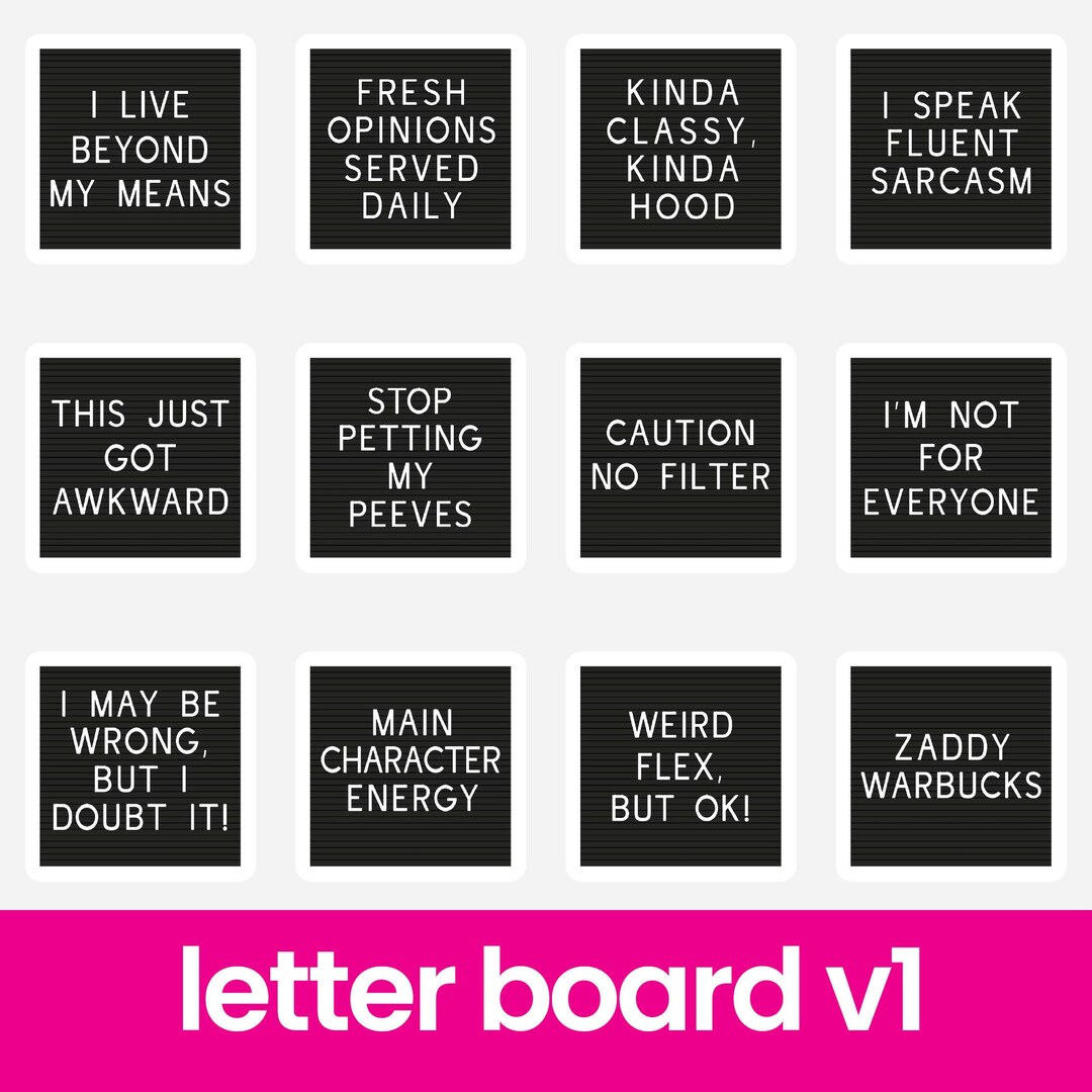 Letter Board Photo Booth Props - Etsy