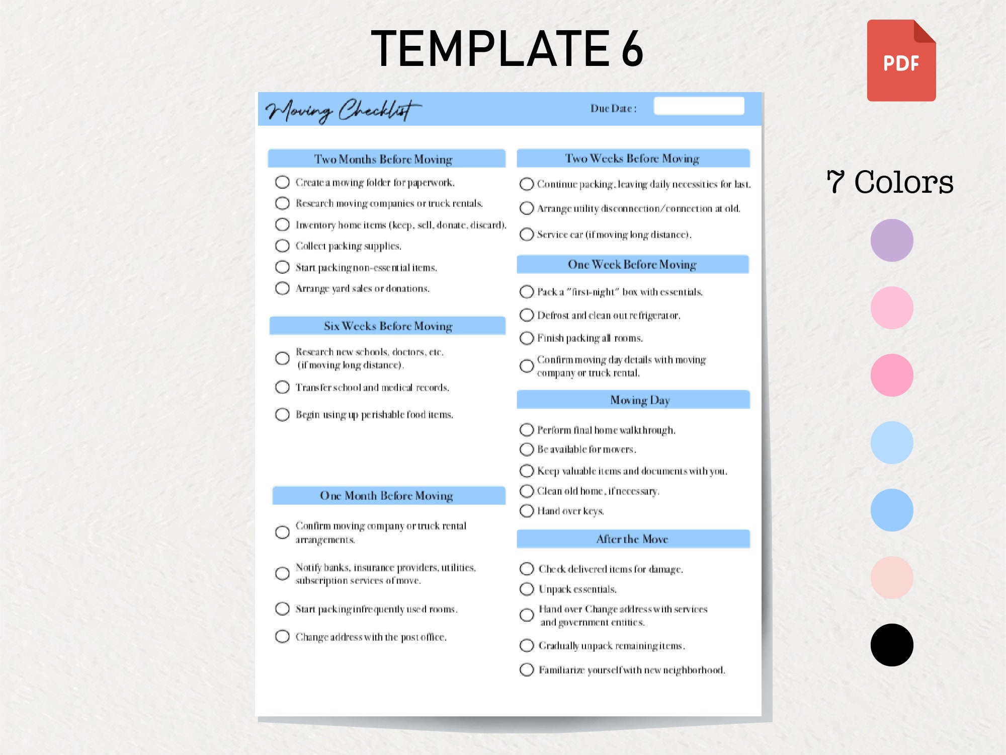 The Ultimate Moving Checklist | Moving House Checklist | Organized Move ...