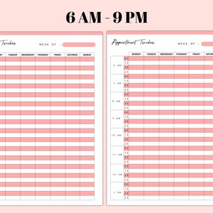 Appointment Book | Appointment Tracker | Appointment Reminder ...