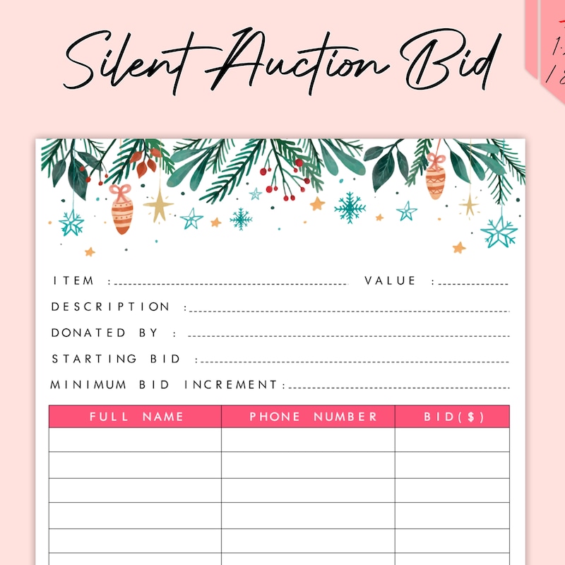 Holiday Check in Sheet - Etsy