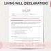 Editable Living Will Kit: Healthcare Power of Attorney (printable ...