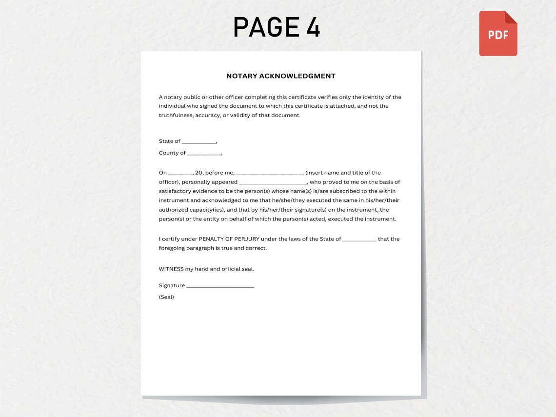 Boat Bill of Sale Template Printable Canva Design Legal Document for ...