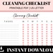 Printable Cleaning Task Tracker | Home Cleaning Checklist | Cleaning ...
