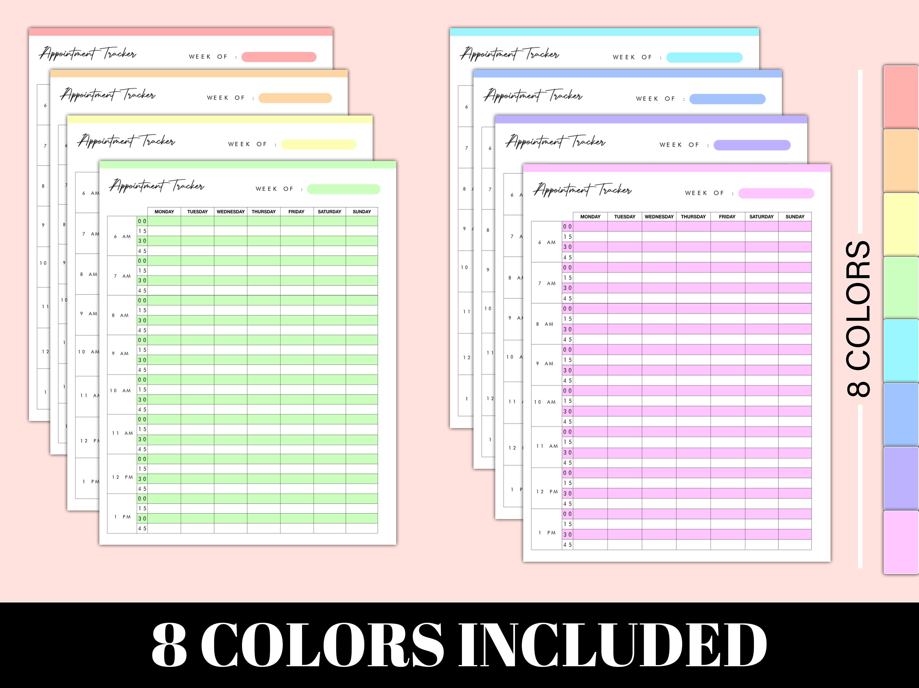 Appointment Book | Appointment Tracker | Appointment Reminder ...