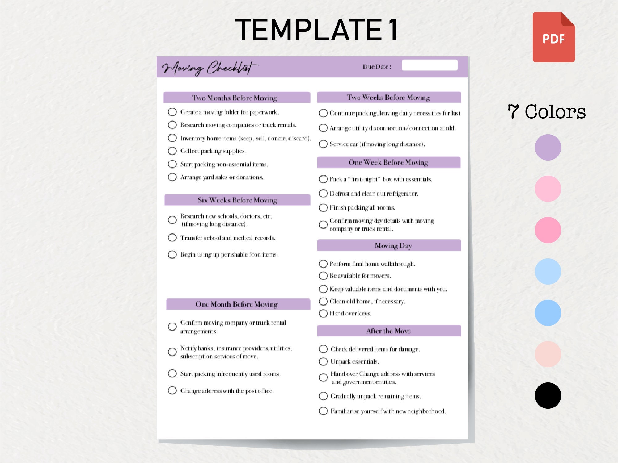 The Ultimate Moving Checklist | Moving House Checklist | Organized Move ...