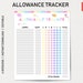 Editable Kid's Allowance Tracker: Fun & Interactive Digital Tool for ...