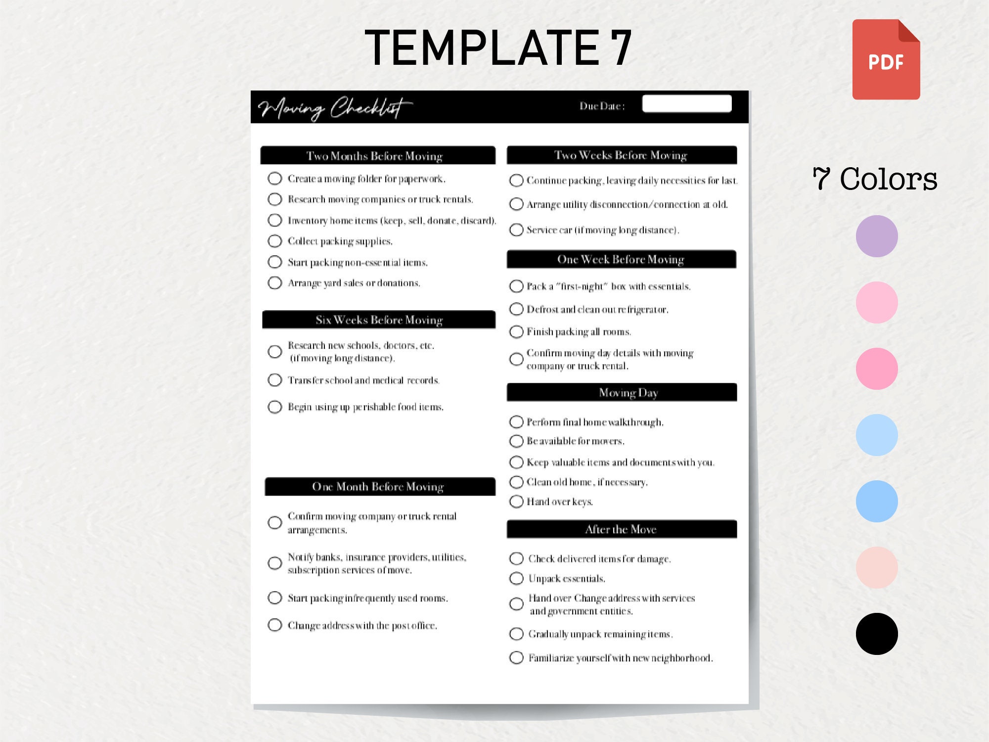 The Ultimate Moving Checklist | Moving House Checklist | Organized Move ...