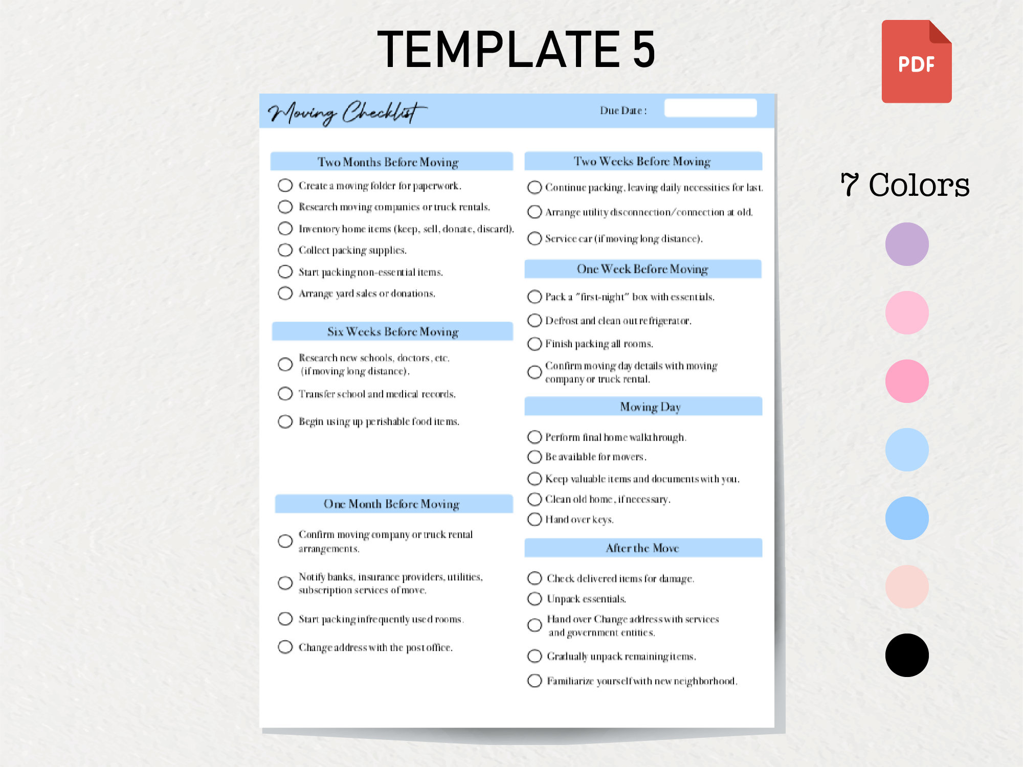 The Ultimate Moving Checklist | Moving House Checklist | Organized Move ...