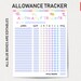 Editable Kid's Allowance Tracker: Fun & Interactive Digital Tool for ...