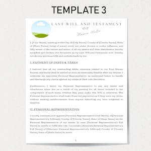 Last Will and Testament Template: DIY Estate Planning (canva Editable ...