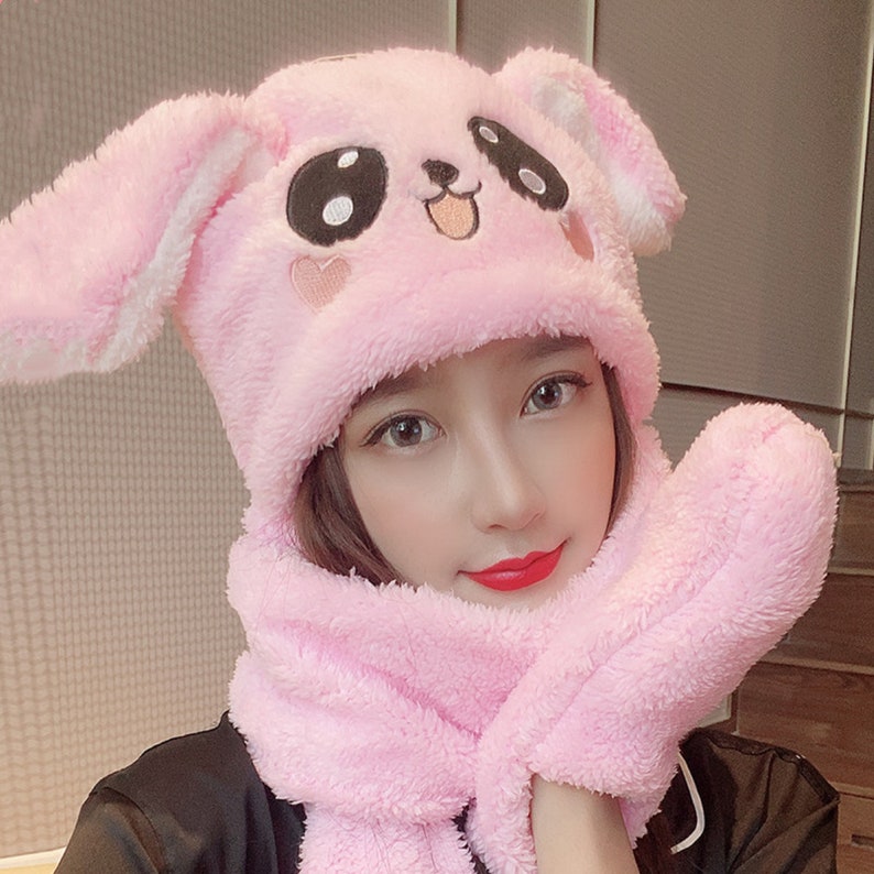 Winter Cute Cat Ear Warm Hat for Women Winter Hat With Earflap - Etsy