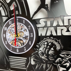 Star Wars Vinyl Record Clock, Unique Movie Lover Gift - Etsy
